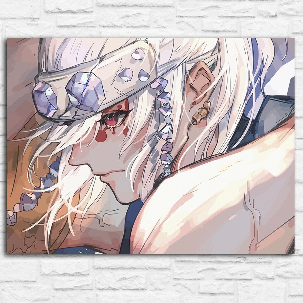 Картина по номерам на холсте аниме Demon Slayer (Tengen, манга, мультфильм) - 13719 Г 30x40