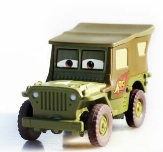 Металлическая машинка из мультфильма "Тачки" модель Сержант