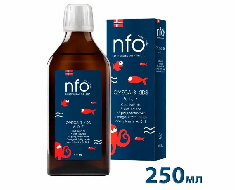 NFO Omega-3 Cod Liver Oil ОМЕГА-3 ЖИР печени трески для иммунитета