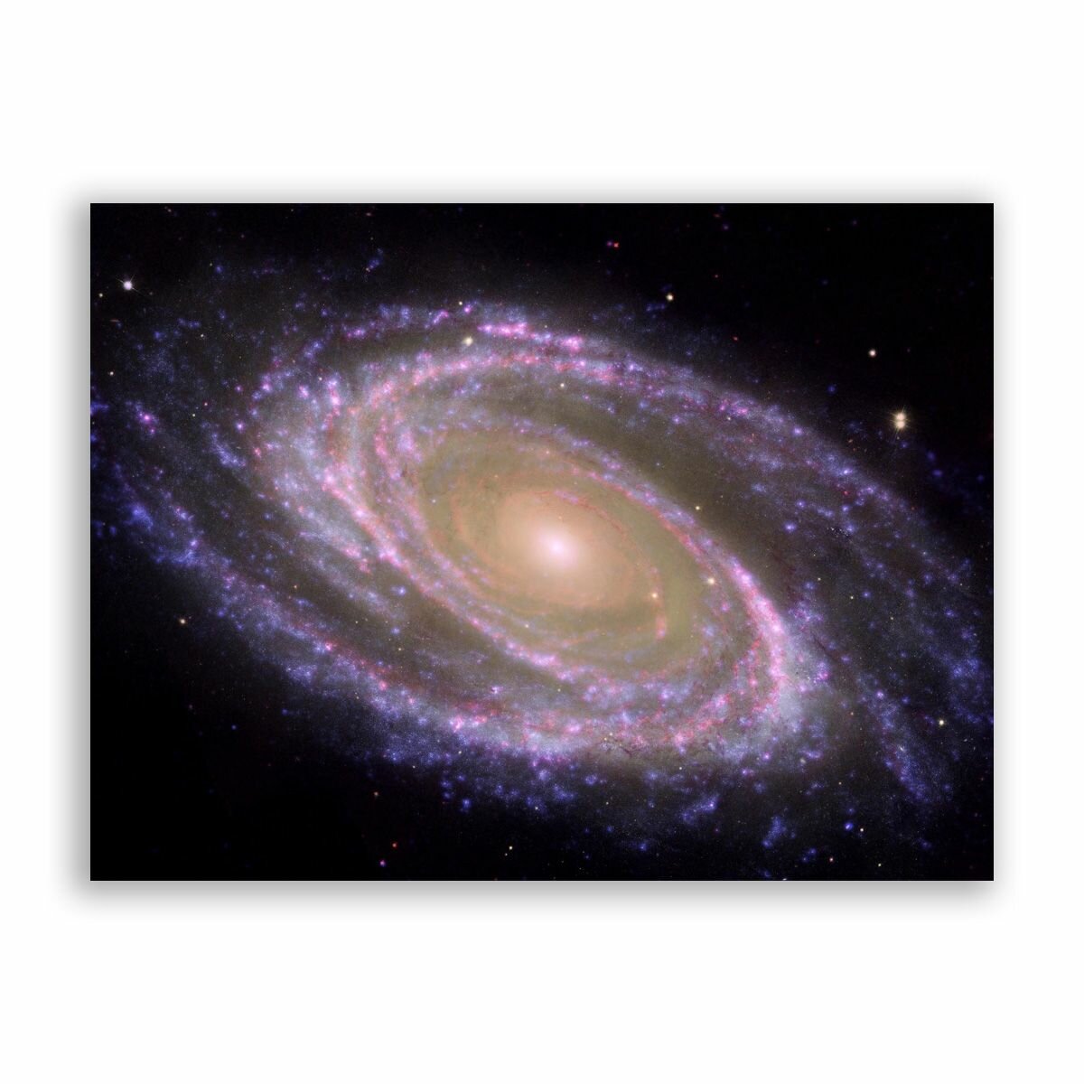 Постер, плакат на бумаге / Galaxy / Галактика / Размер 40 x 53 см