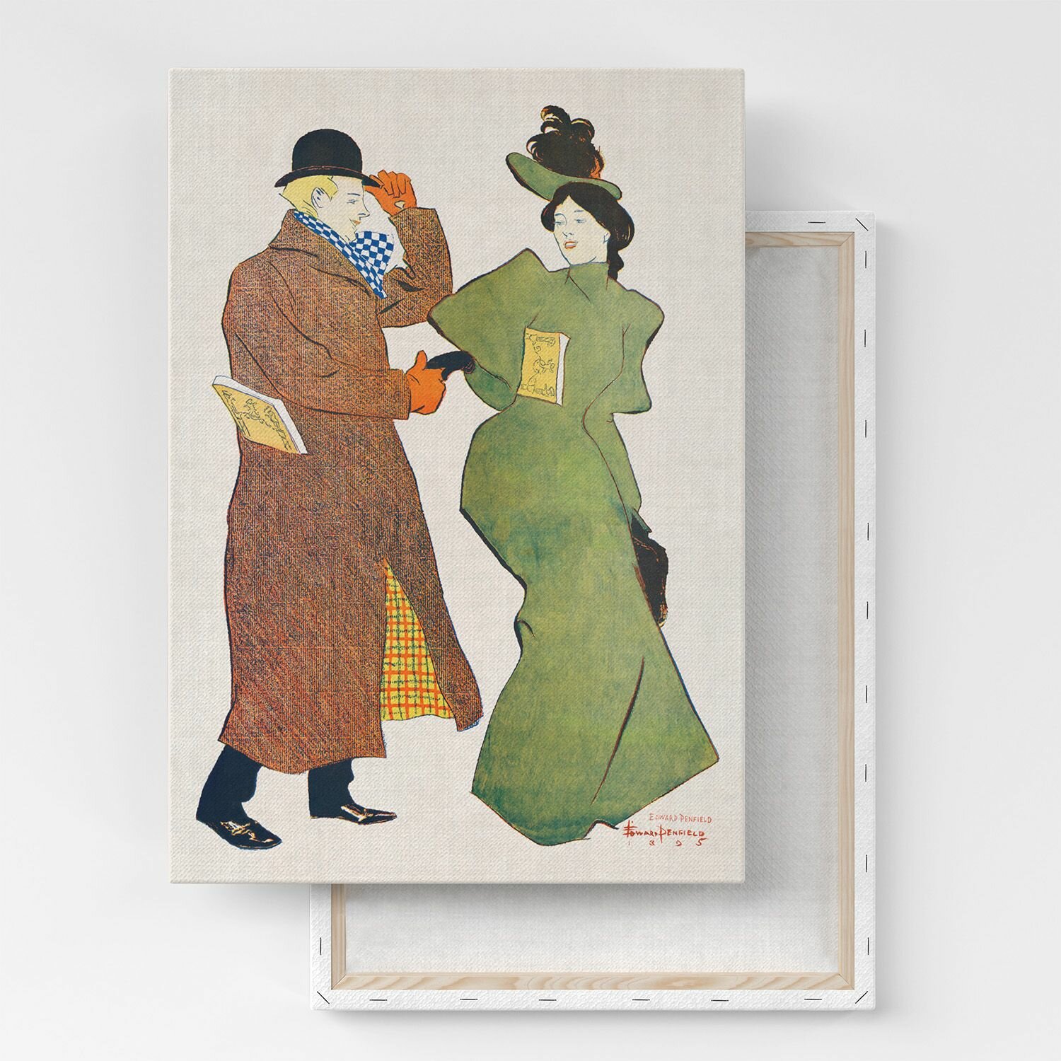 Картина на холсте, репродукция / Эдвард Пенфилд - Man and woman shaking hands / Размер 30 x 40 см