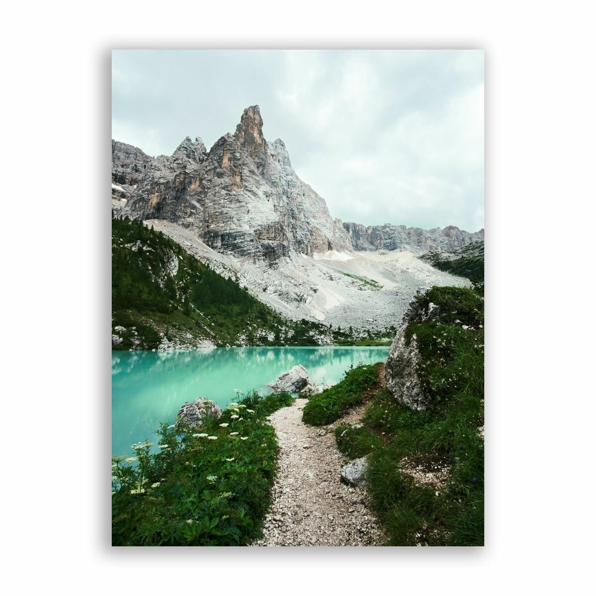Постер, плакат на бумаге / Природа Италии - Горы / Размер 30 x 40 см