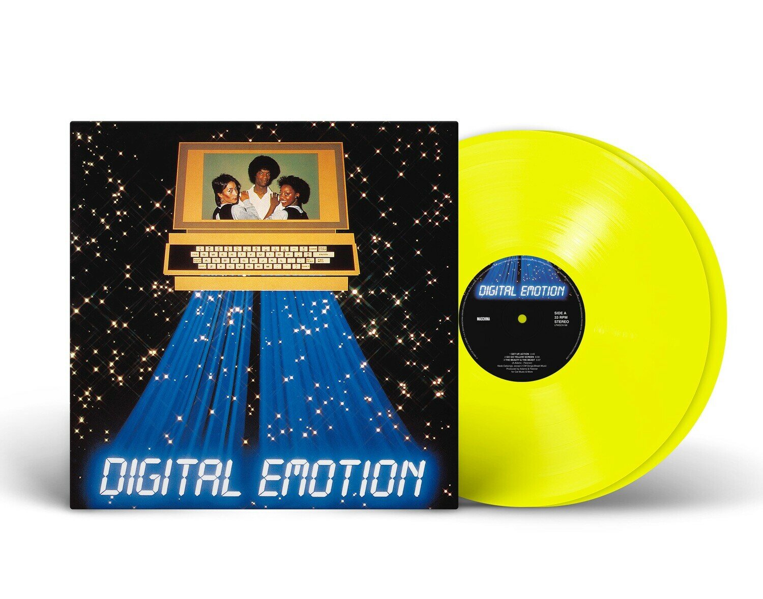 Виниловая пластинка: Digital Emotion - "Digital Emotion +12" Mixes" (1984/2024) (2LP Limited Yellow Vinyl)