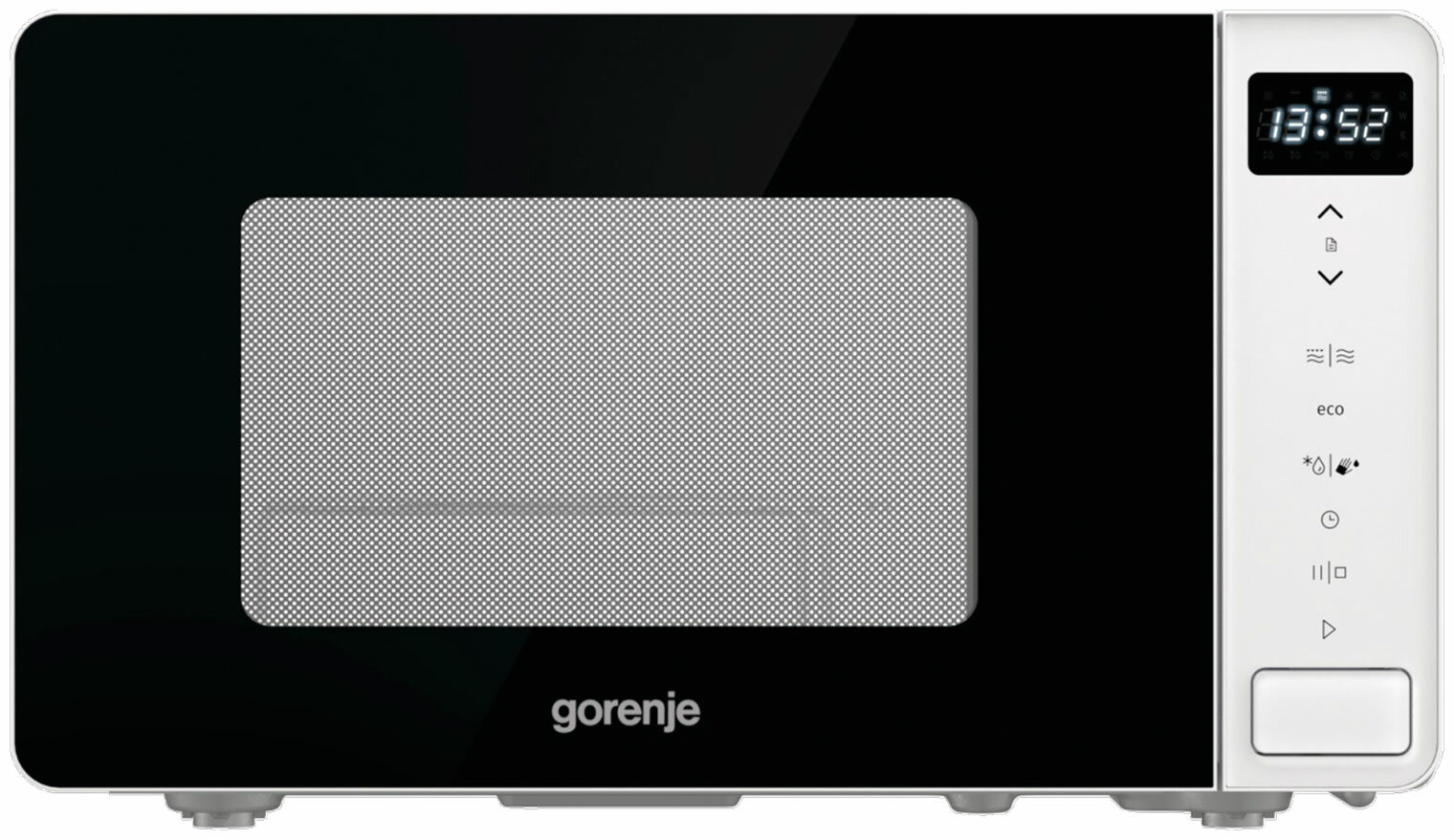 Микроволновая печь - СВЧ Gorenje 20L GRILL MO20S4W 733241 черно-белый