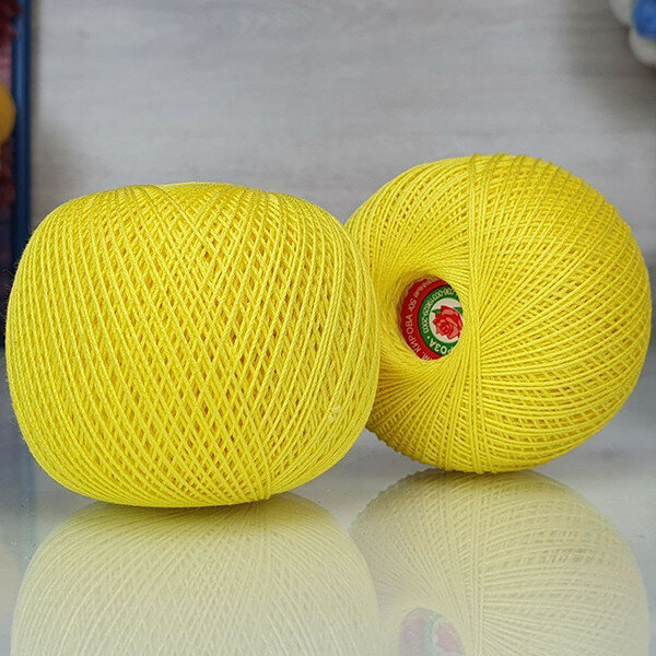 Пряжа ПНК им. Кирова роза 0204 лимон (6 мотков)