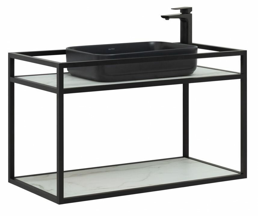 Консоль под раковину Allen Brau Liberty 90 1.33003. BB черный браш – раковина для ванной комнаты