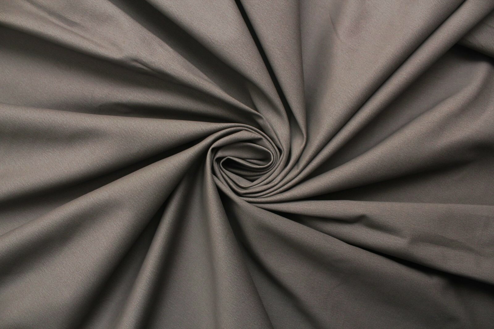Ткань Костюмный хлопок стрейч серо-коричневый, тёмный, 410 г/пм, ш152см, 0,5 м