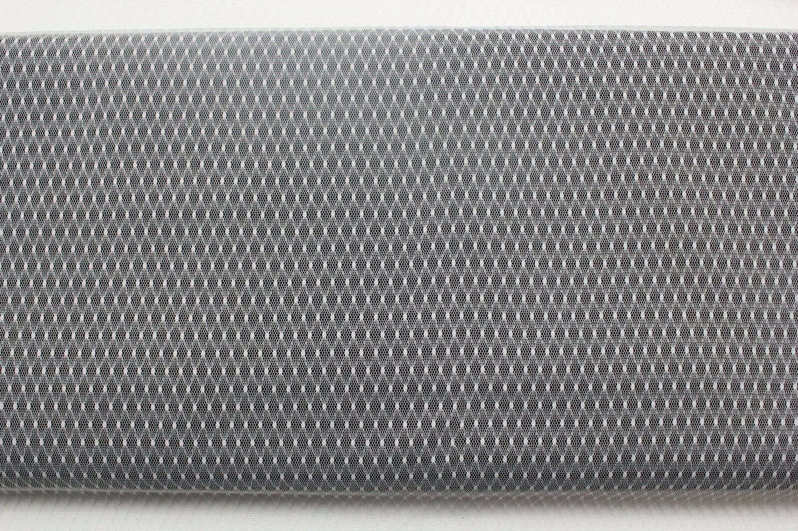 Ткань Сетка белая в ромбик, ш145см, 0,5 м
