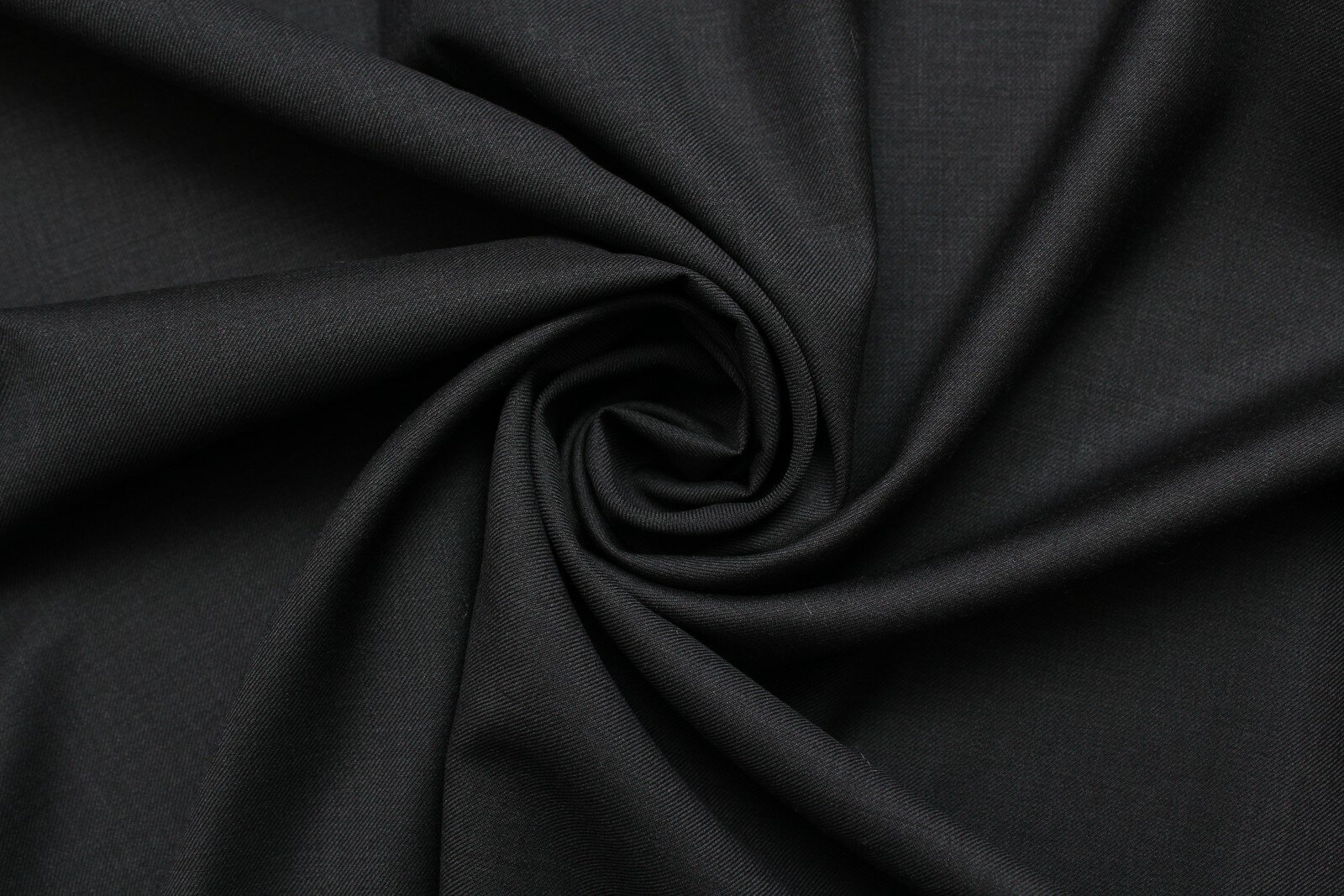 Ткань костюмная полушерсть тёмно-серая меланжевая, ш150см, 0,5 м