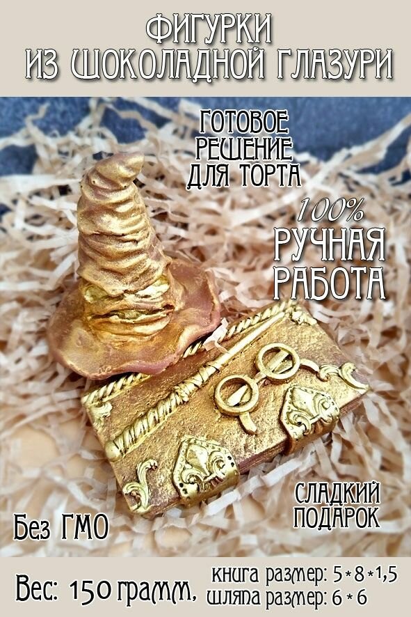 Шоколадная фигурка "Набор Гарри Поттер" / Украшение на торт