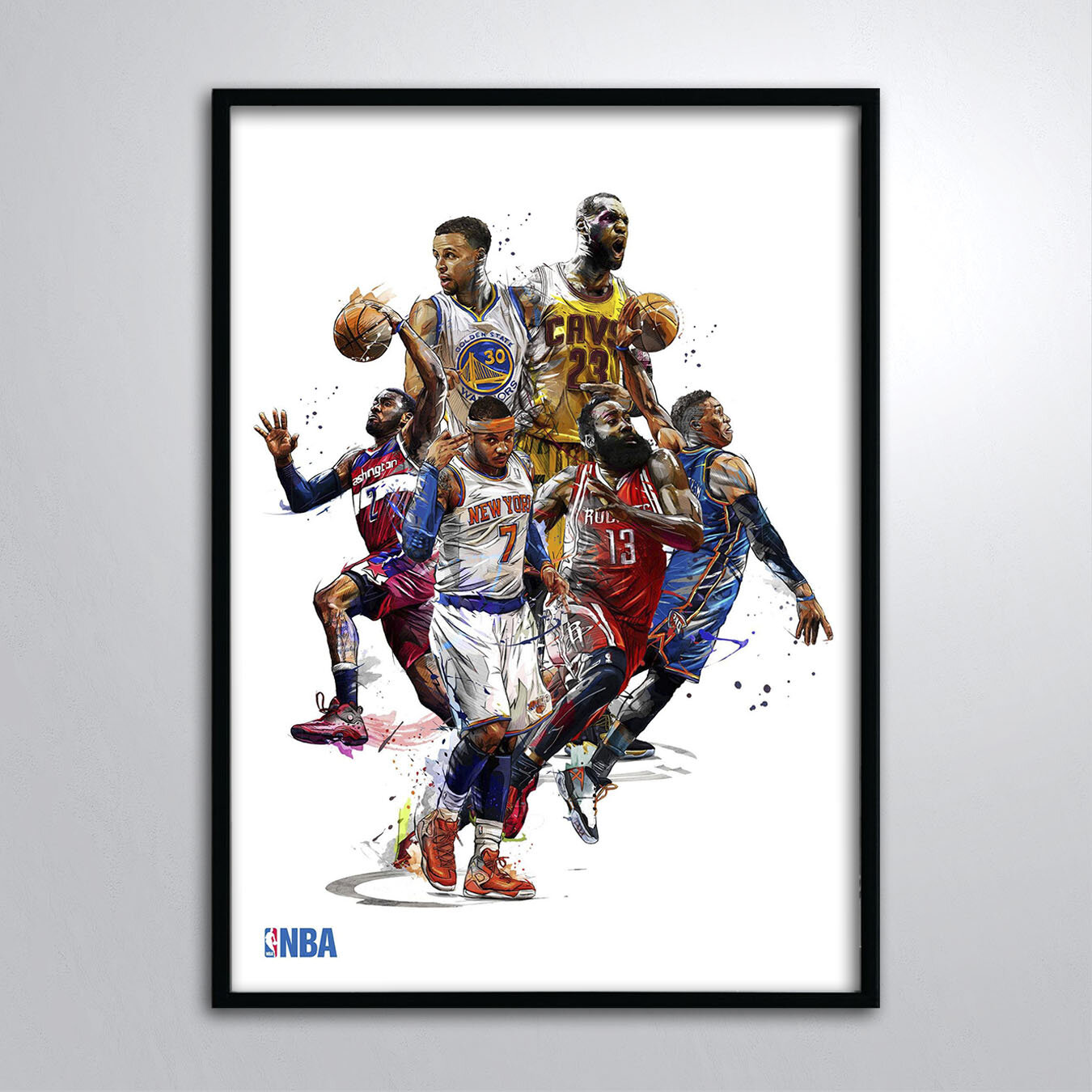 Постер без рамы/Картина на стену/Баскетбол NBA Чемпионы и Игроки