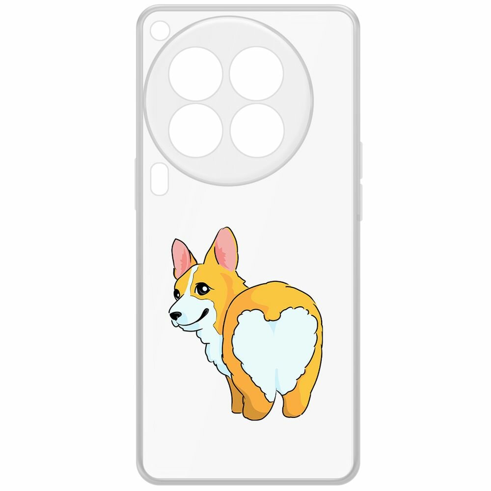 Чехол-накладка Krutoff Clear Case Рисованный корги вид 2 для TECNO Camon 30 Premier 5G