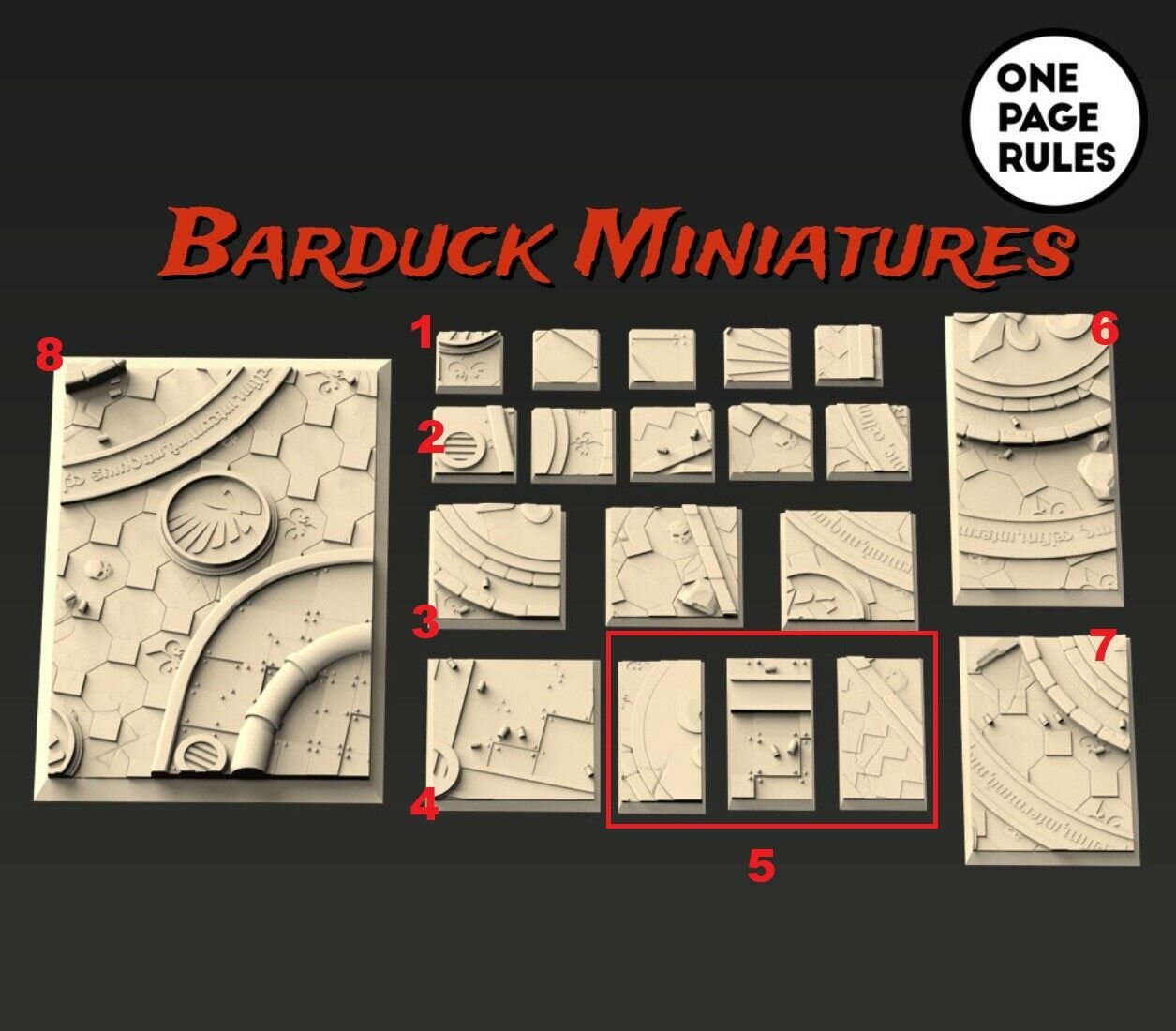 Базы/Подставки/Bases Warhammer Battle Sisters Квадратные 40мм