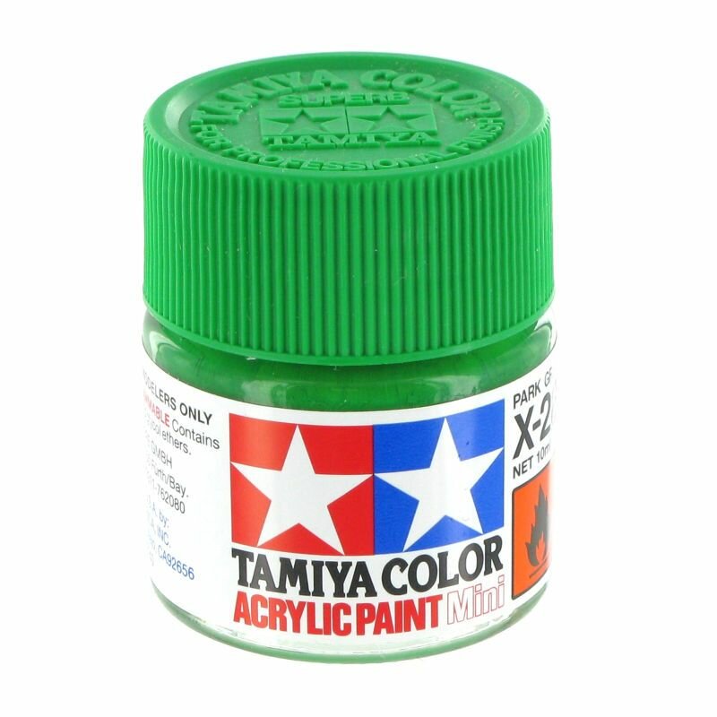 81528 X-28 PARK GREEN GLOSS (травянистый зелёный глянцевый) акриловая краска объем 10мл.