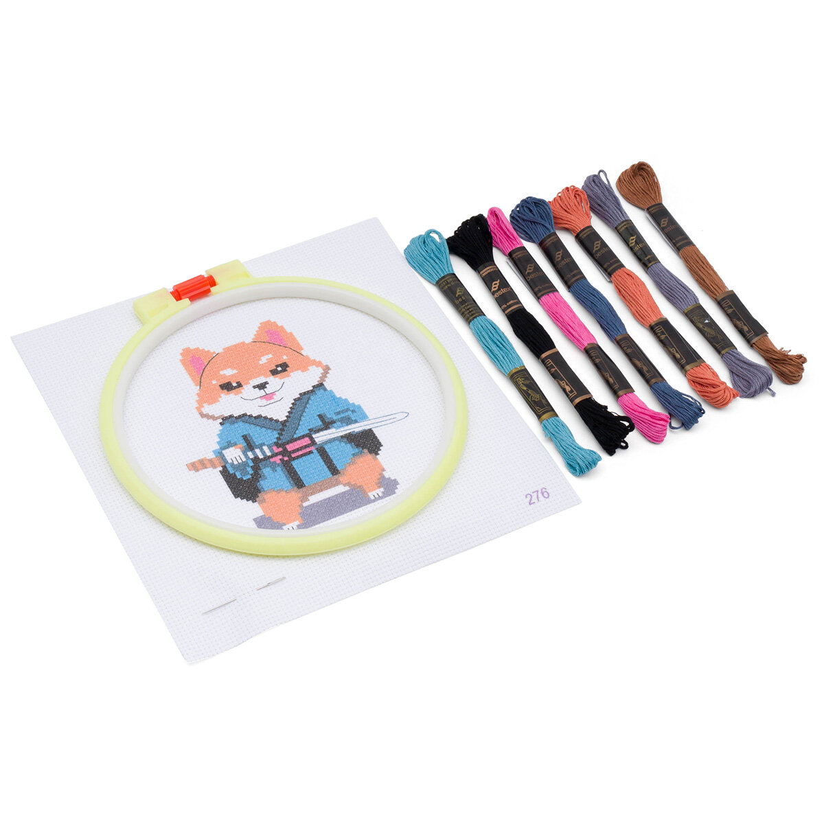 Набор для вышивания крестиком Hobby&Pro Kids, 276, 'Самурай' 19*18 см