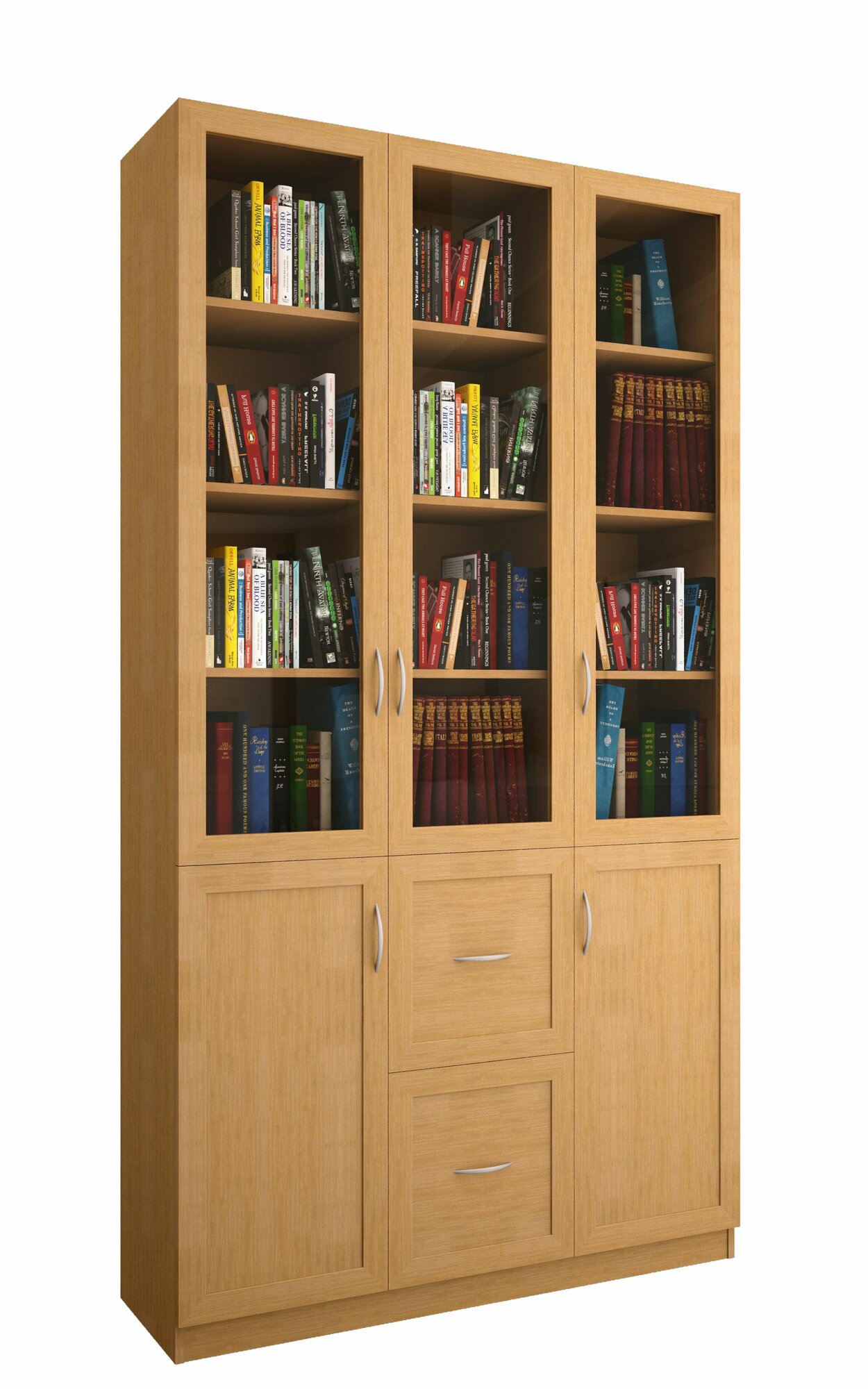 Книжный шкаф "Библиограф 3.4" 120х200х40 Бук