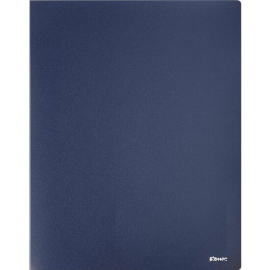 Скоросшиватель Комус пластиковый с пруж. мех. синий