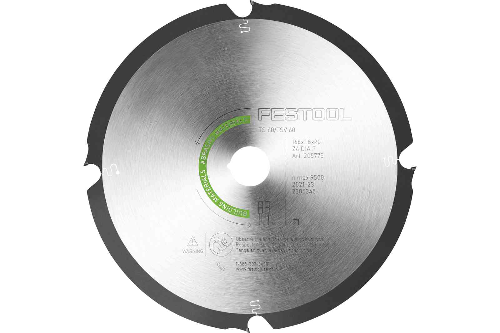 Алмазный пильный диск Festool DIA 168x1.8x20 F4 205769