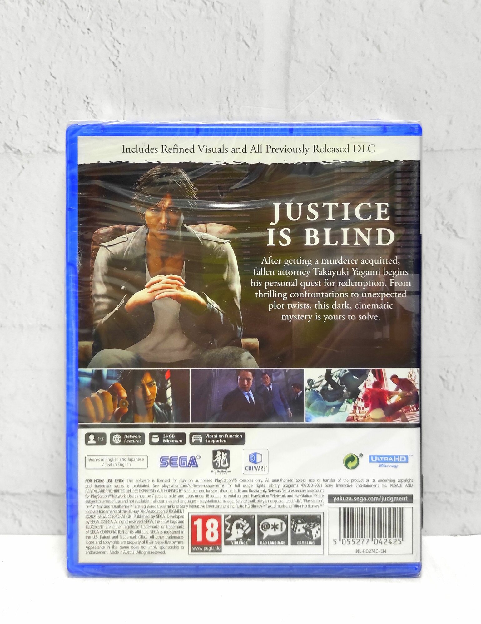 Judgment Английский язык PPSA 02740 Видеоигра на диске PS5 — фото 1