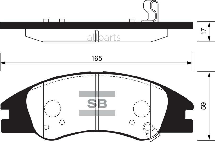 SANGSIN BRAKE SP1167 Колодки тормозные дисковые, передние