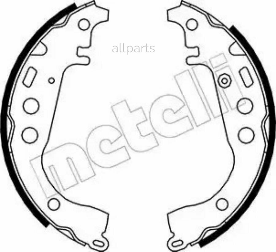 К-т бараб. тормоз. колодок TOYOTA Yaris, Yaris Verso (1999-) Metelli арт. 530431