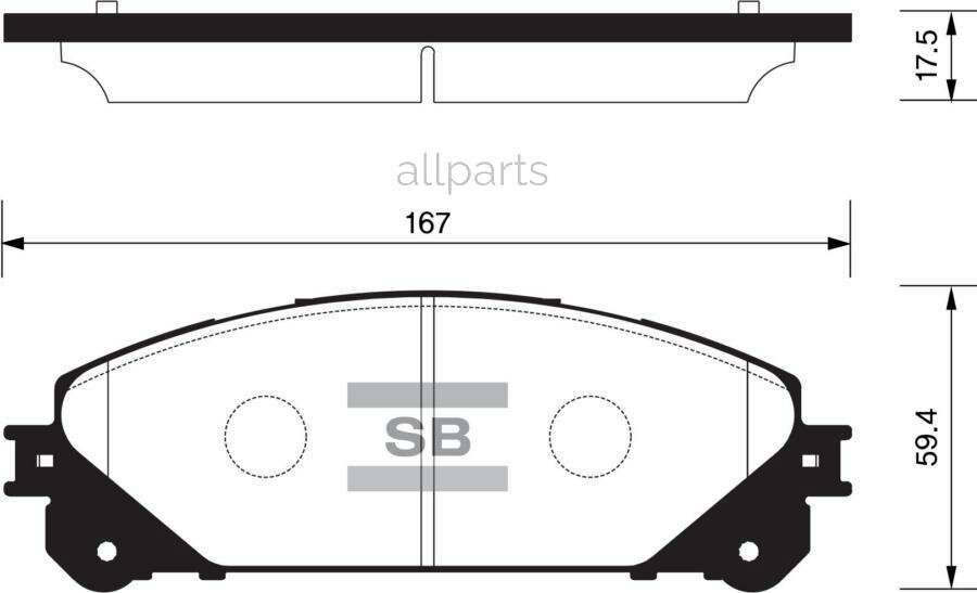 SANGSIN BRAKE SP2137 Колодки тормозные дисковые, передние