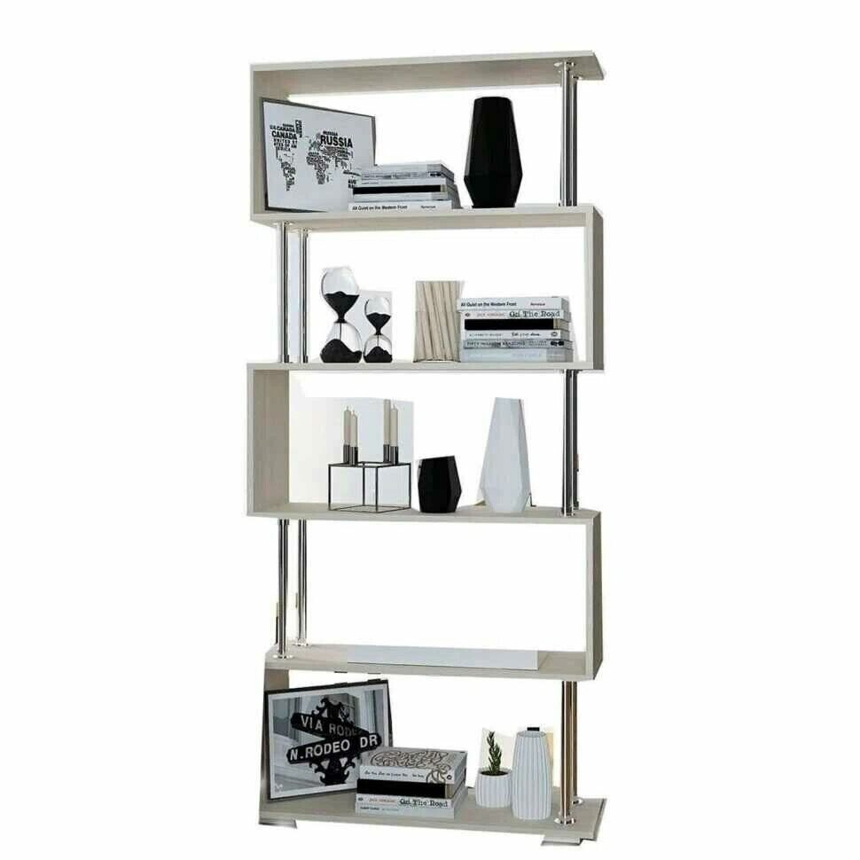 Стеллаж № 1 универсальный, с полками, дуб белфорт (850х288х1870)