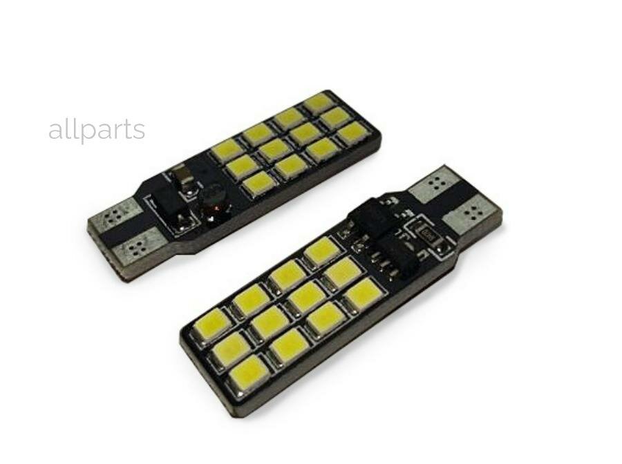 AVS A78457S к-т ламп! светодиодных T107 T10 (W2.1x9.5D) 24SMD 2835, блистер 2шт, белый\