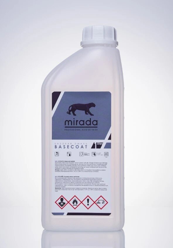 Эмаль базовая "MIRADA" черная стандарт (1 л)