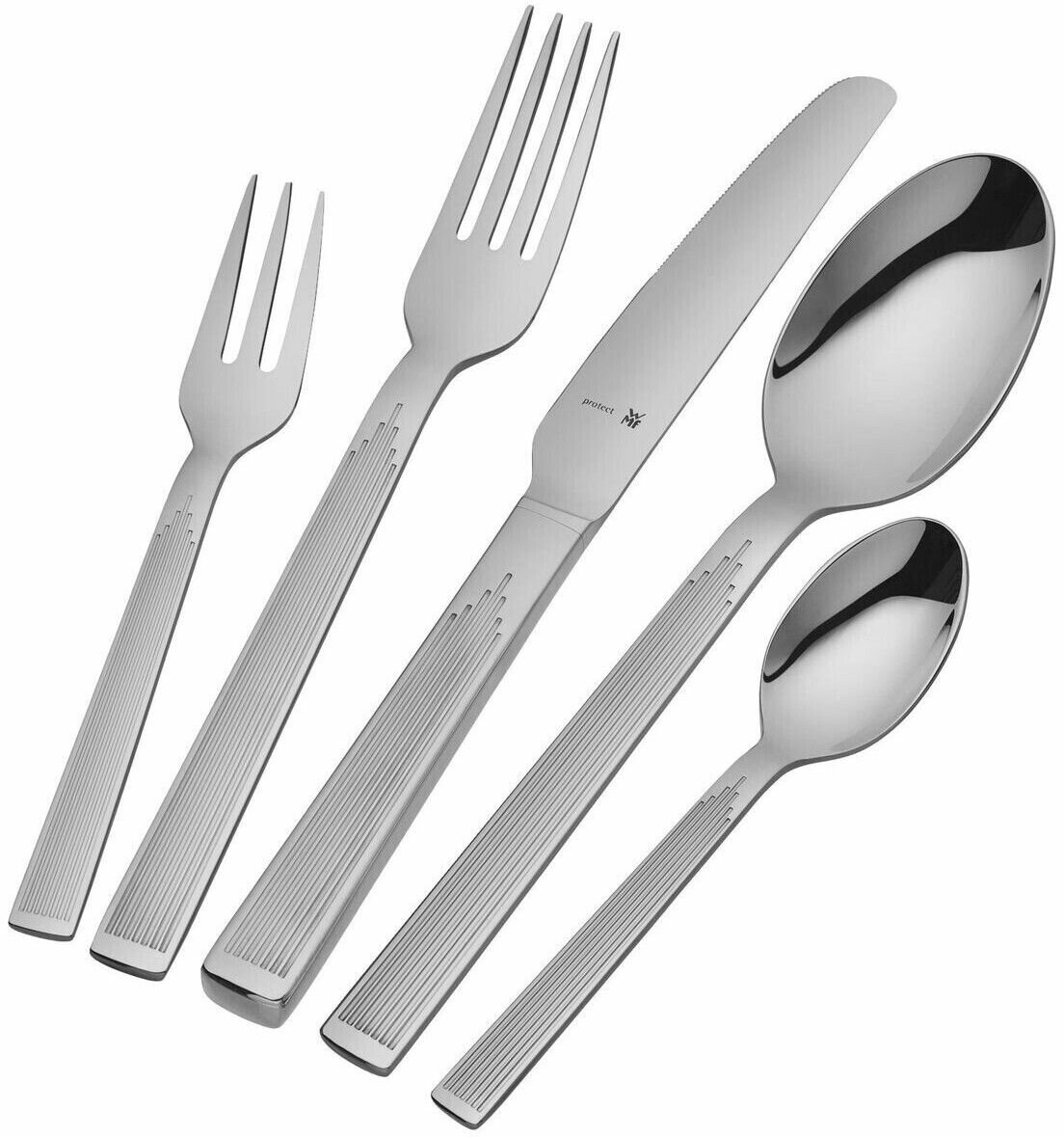 Столовые приборы WMF "Art Deco", 30 штук, посеребренные, нержавеющая сталь