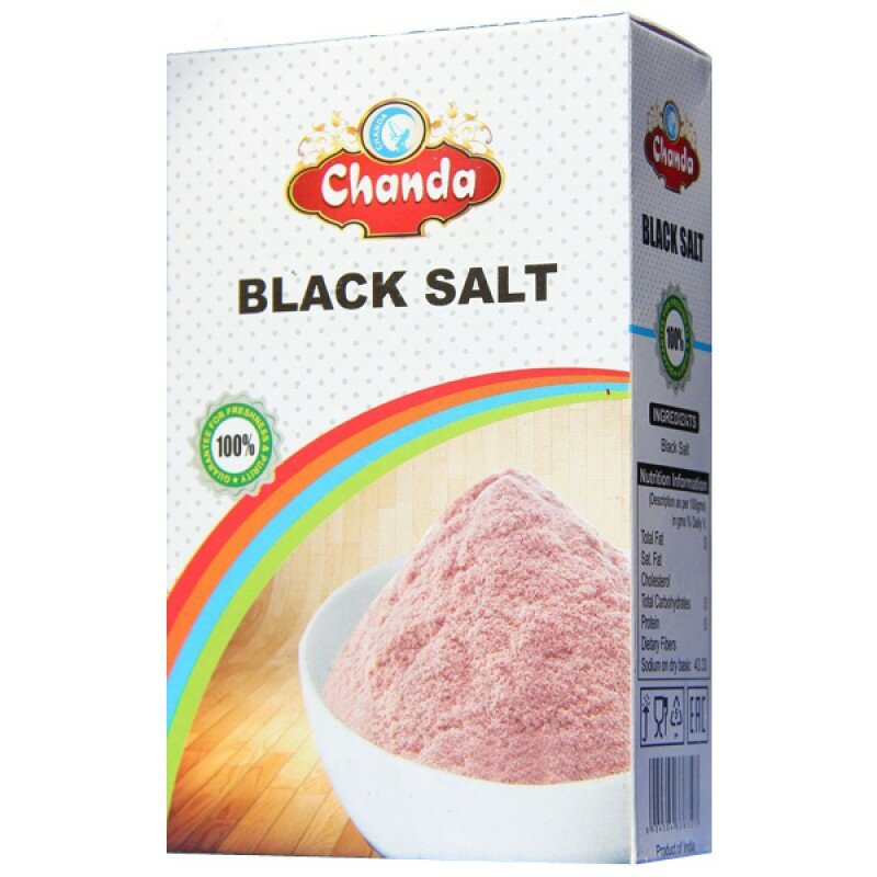 Чёрная соль марки Чанда (Black salt Chanda) 200 грамм