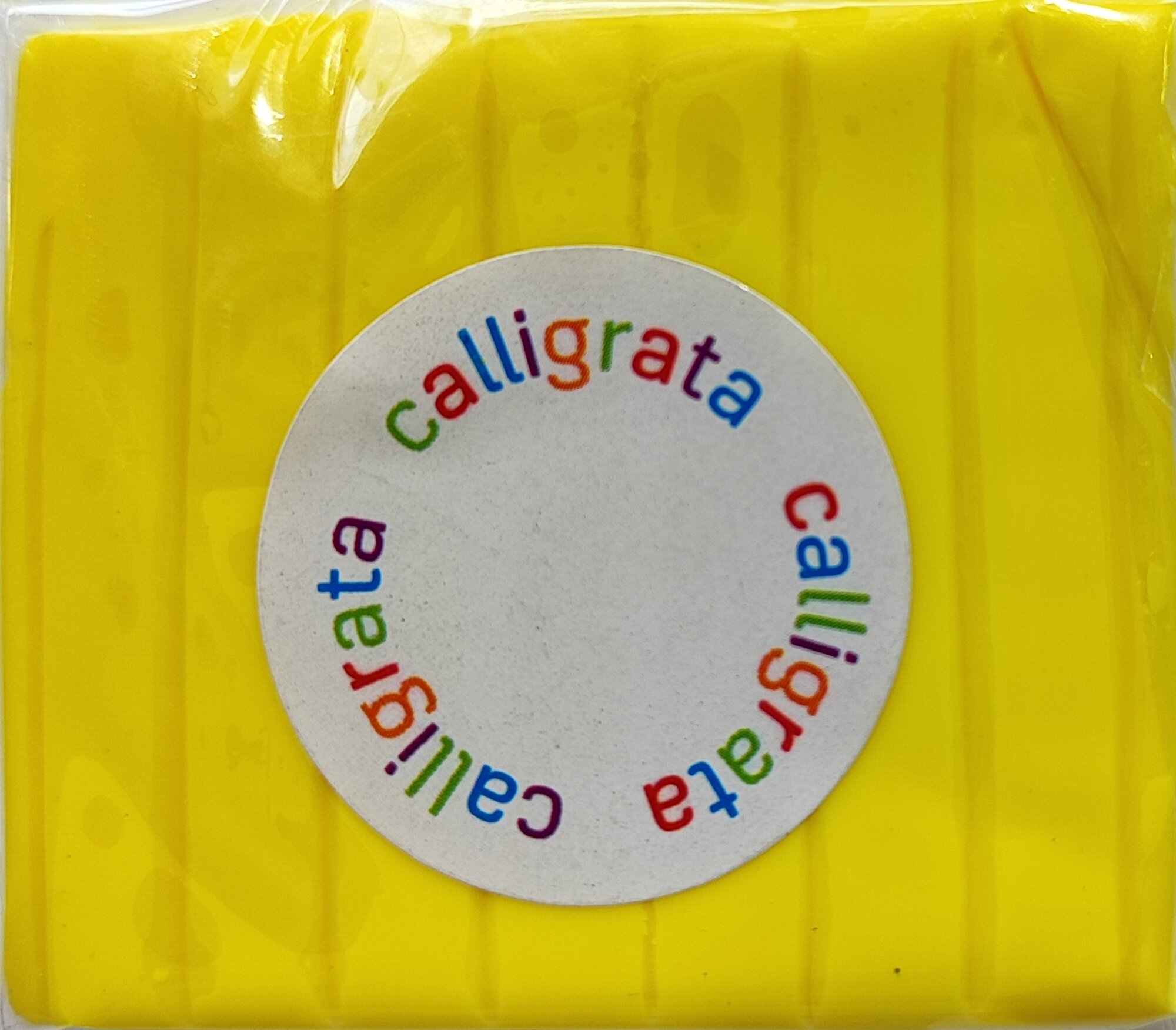 Полимерная глина Calligrata, для запекания, желтая, 50 грамм