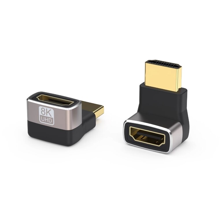 Адаптер "B&P" ver 2.1 HDMI 19F to HDMI 19M UP 8K UHD, 48Gbps