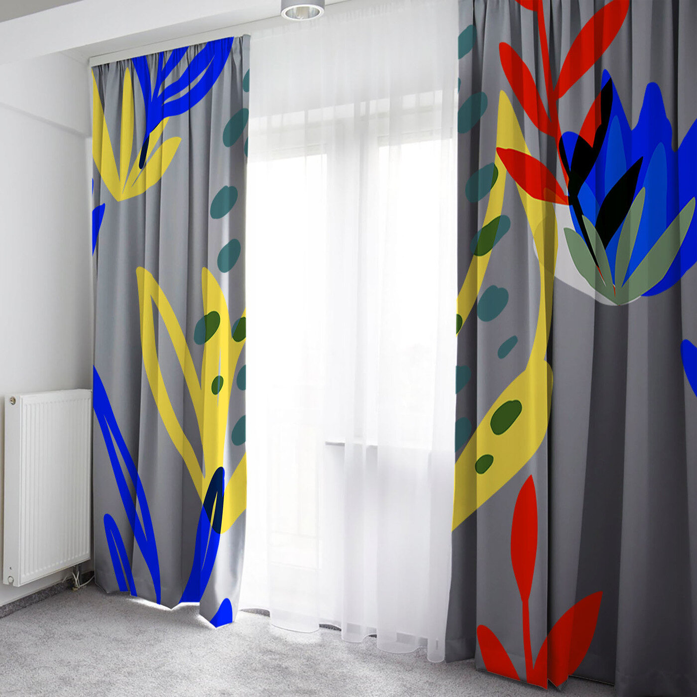 Шторы (фотошторы) из габардина, 290х240 см, Good Room