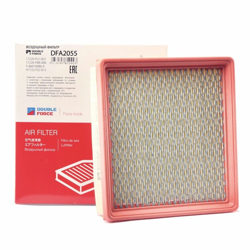 Фильтр воздушный для Хонда DOUBLE FORCE арт. DFA2055 HONDA: GEMINI MJ, D16A , HRV GH, D16A, SMX RH