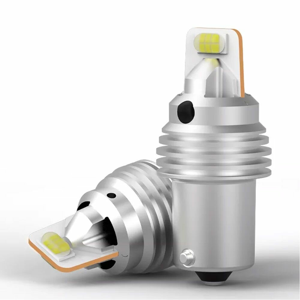 Лампы led заднего хода 2шт Silver Vision 1156 BA15s в автомобильные фонари белый 5000К