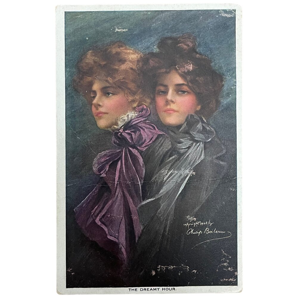 Почтовая открытка "Филип Буало. Час мечтаний" 1910-1928 гг. США