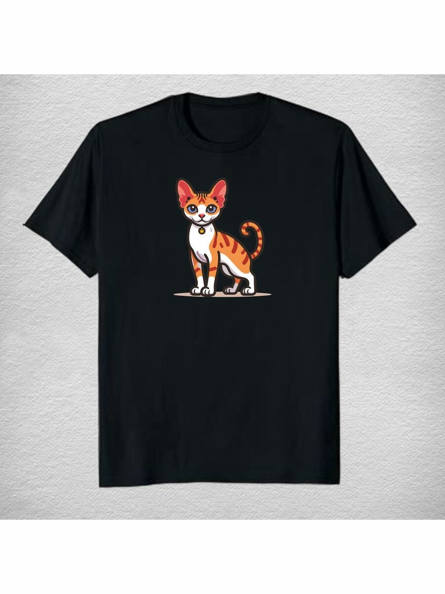 Футболка рыжий кот