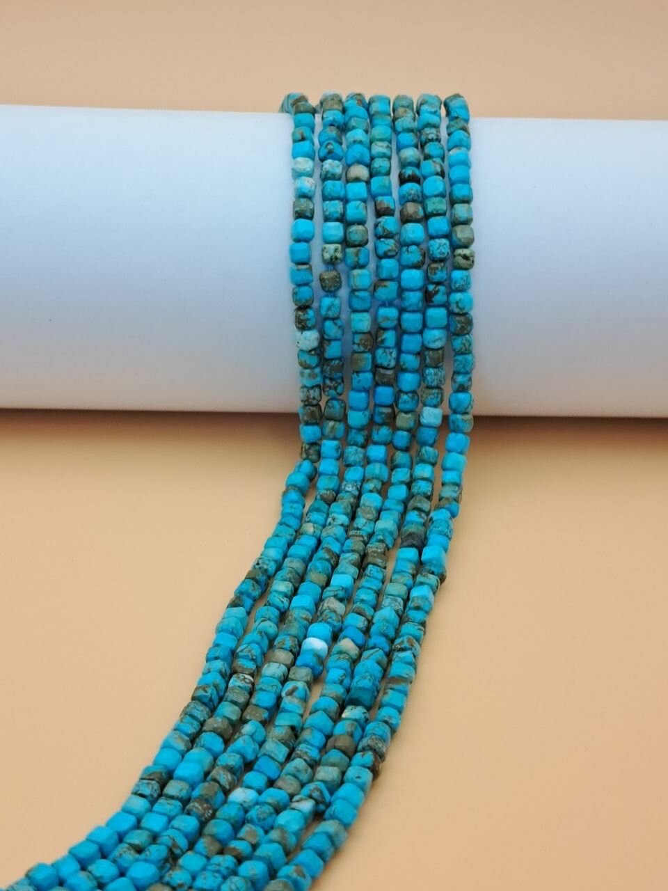Бусины бирюза, натуральный камень, для рукоделия, для творчества, для украшений, для браслетов, 3 мм