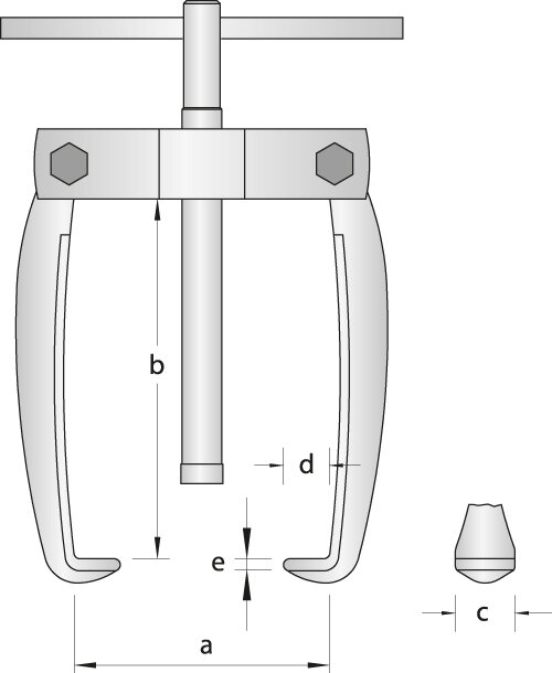 GARWIN PRO GPL-MT02 Съемник подшипников двухлапый, мини, 65 мм