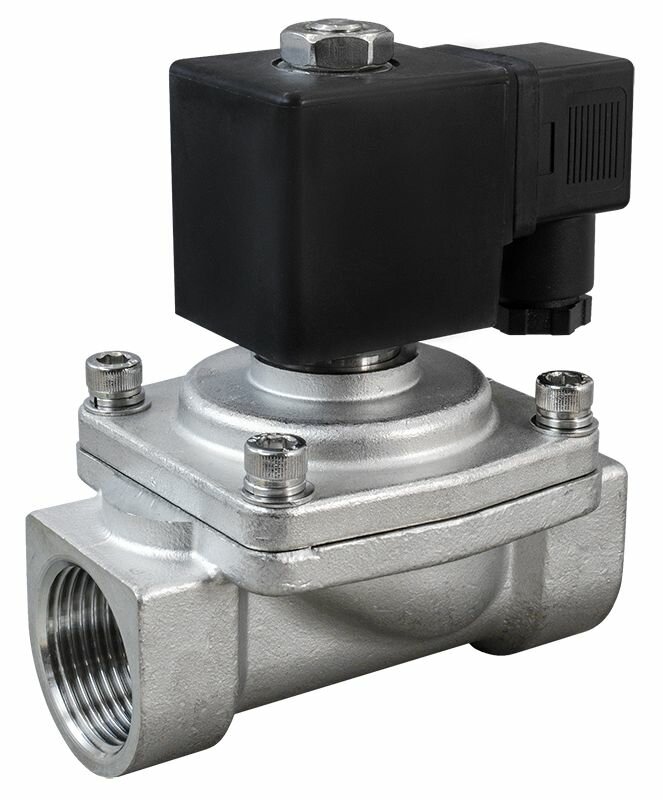 Клапан соленоидный НЗ с поршнем AR-YCPS31, ДУ 25, катушка S21H, 24АС