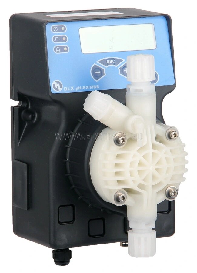 Дозирующий мембранный насос Etatron DLX PH-RX/MBB (со встроенным контроллером рН/RedOx), 8 л/ч, 10 бар, 230 В PVDF (8-10 / 10-7 / 12-3), цена - за 1 шт