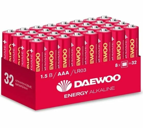 Алкалиновая батарейка Daewoo LR03 ENERGY Alkaline Pack-32 5030084