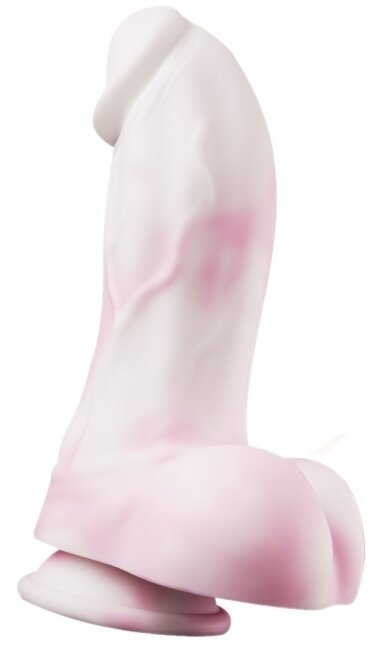 Фаллоимитатор c присоской Strong Man ROSYLAND ( 21.5 см ) белый с розовым