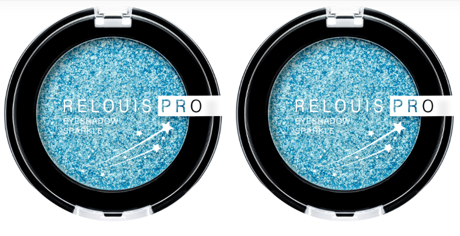 Тени для век Relouis Pro Eyeshadow Sparkle, тон №05 Mermaid Tail, 2 шт