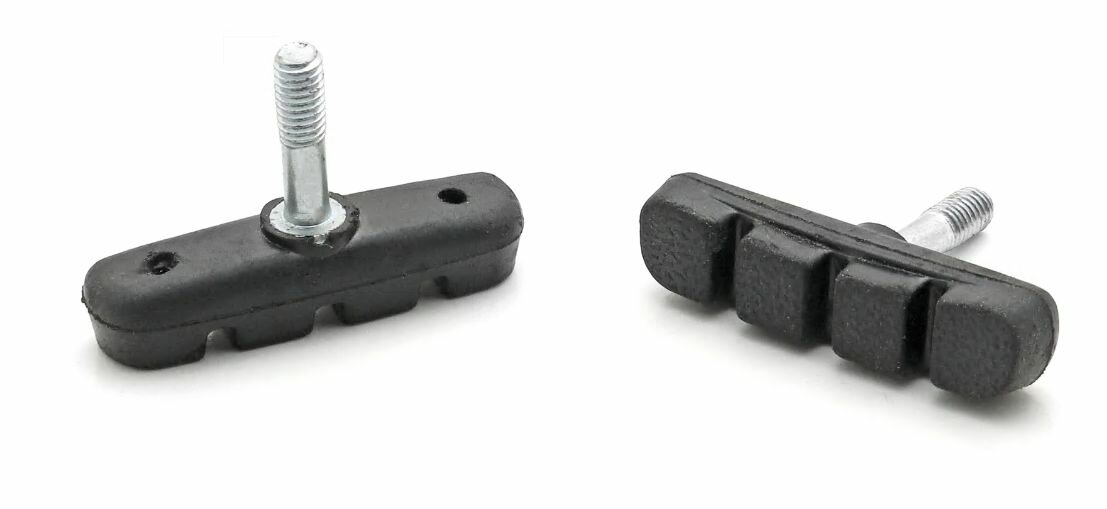 Колодки тормозные вело V-brake резьбовые L54мм (пара)