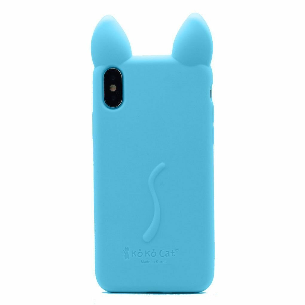 Силиконовый чехол для iPhone X, KoKo Cat Silicone Case