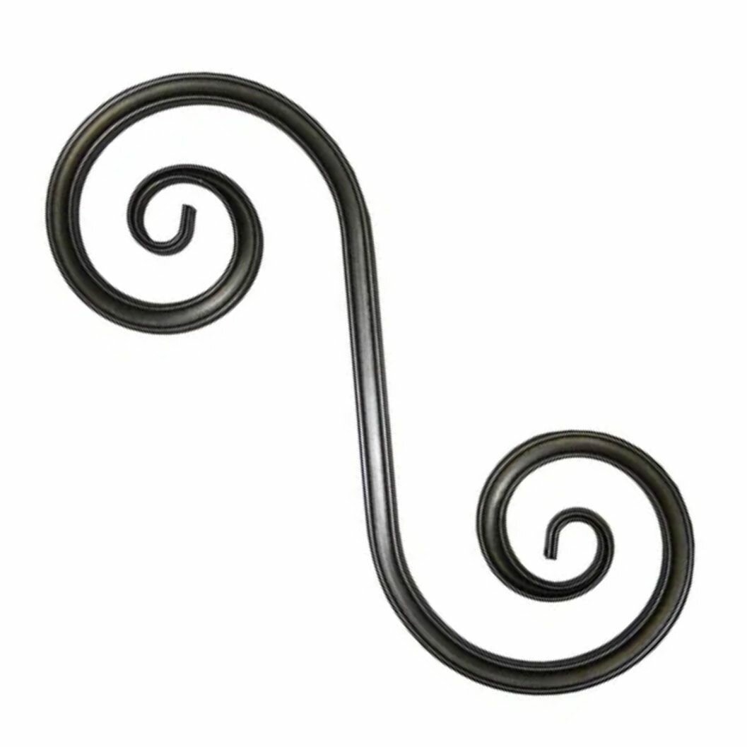 Кованый элемент, завиток 330 мм.