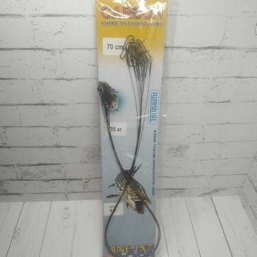 Поводок CАRSON сталь 1х7 АMERICАN FISHING WIRE 70см-35кг-8шт