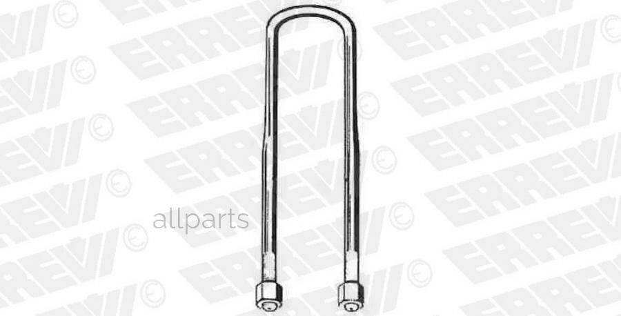ERREVI 722190 стремянка! с гайками 101x124xM24x2x535\ Iveco EuroTrakker Cursor